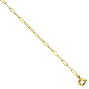 Chaine forçat rectangle plaqué or en 45 cm- chez Sainte Foy Bijoux